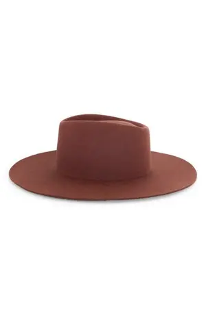 Gigi Pip Dakota Wide Brim Felt Hat - Red