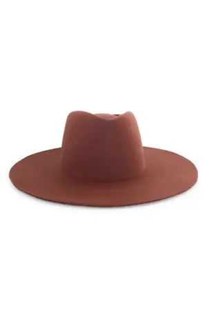 Gigi Pip Dakota Wide Brim Felt Hat - Red