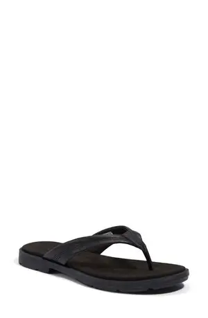Timberland Calista Bay Flip Flop - Black Full Grain