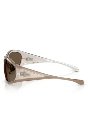 DIESEL® 65mm Oversize Wrap Sunglasses