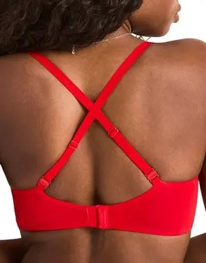 ADORE ME Natalya Push Up Plunge Bra - Bright Red