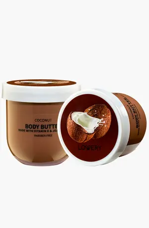 LOVERY Ultra Hydrating Coconut Body Butter - Brown / White