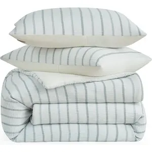 UGG Alamitos Stripe Comforter & Shams Set - White/ Current