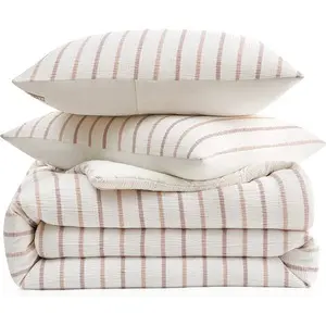 UGG Alamitos Stripe Comforter & Shams Set White/ Himalayan Salt