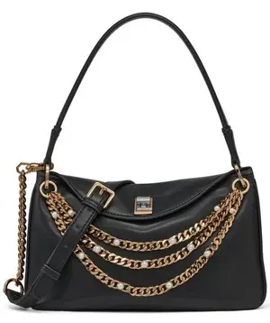 Karl Lagerfeld Paris Nadine Shoulder Bag - Black/gold