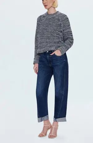 PISTOLA Kacey Cuffed High-waist Boyfriend Jeans