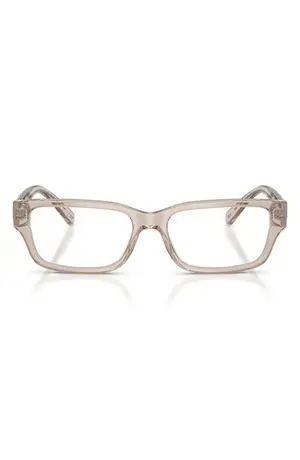 DIESEL® 56mm Square Optical Glasses - Transp Taupe/ Demo