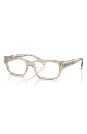 DIESEL® 56mm Square Optical Glasses - Transp Taupe/ Demo