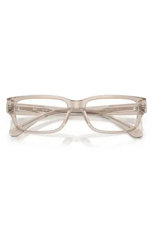 DIESEL® 56mm Square Optical Glasses - Transp Taupe/ Demo