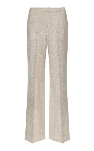 Magda Butrym Silk-cashmere Flared Pants - Neutral