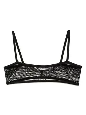 Christopher Esber Lace Bralette - Black