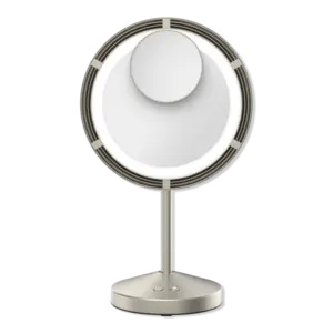 CONAIR Brushed Satin Nickel Lighted Fan Mirror