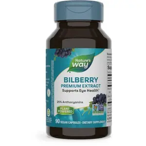 NATURE'S WAY Bilberry Standardized 90 Capsules - One-color