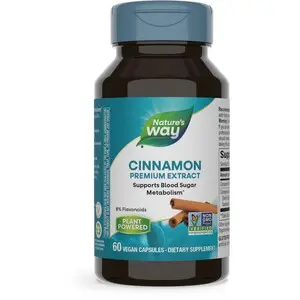 NATURE'S WAY Cinnamon Standardized 60 Capsules - One-color