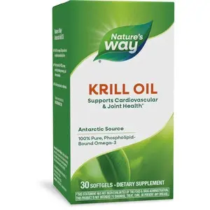 NATURE'S WAY Krill Oil 500mg 60 Softgels - One-color