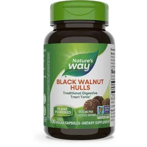 NATURE'S WAY Black Walnut Hulls 100 Capsules - One-color
