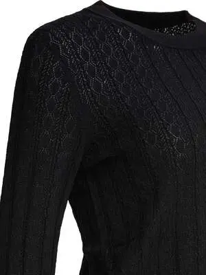 LOULOU STUDIO Tinos Crew-neck Knitwear - Black