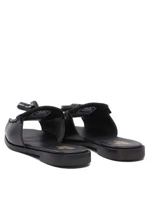 SEBAGO Leather Slides - Black
