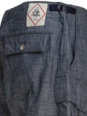 C.P. COMPANY Chambray Cargo Shorts