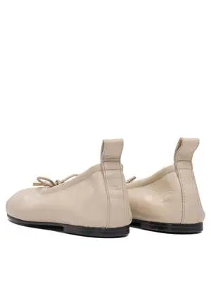 ALOHAS Leather Ballet Flats - White
