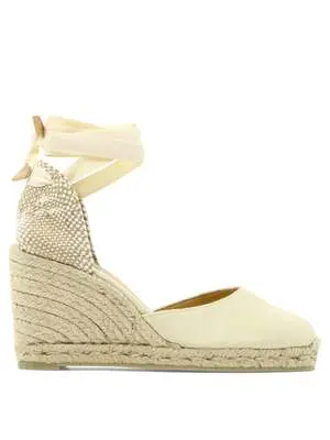 CastaÑer High Espadrilles With Bow-tie Ankle Closure - Beige