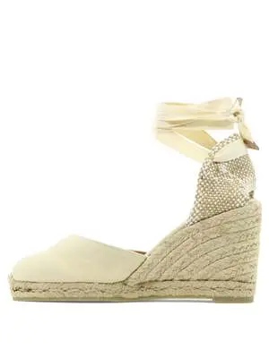 CastaÑer High Espadrilles With Bow-tie Ankle Closure - Beige