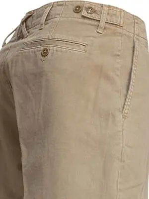 ALEX MILL Straight-leg Cotton Trousers - Beige