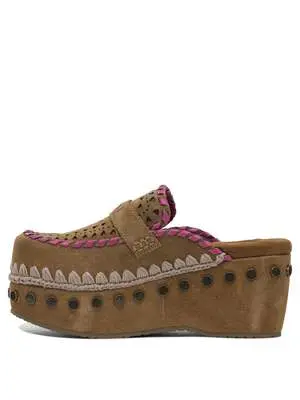 Mou Heeled Leather Sandals