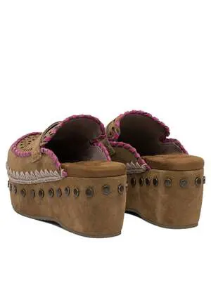 Mou Heeled Leather Sandals