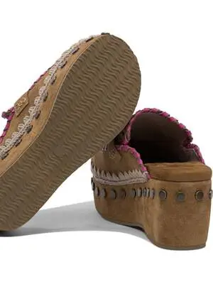 Mou Heeled Leather Sandals