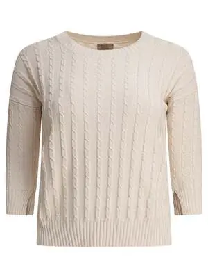 RAKKI Andalusia Crew-neck Sweater - White