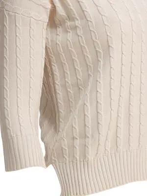 RAKKI Andalusia Crew-neck Sweater - White