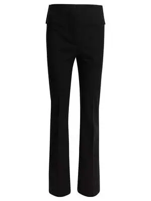 Max Mara Flared Trousers With Leather Belt