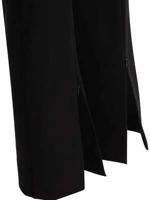 Max Mara Flared Trousers With Leather Belt