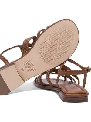 PONS QUINTANA Strappy Sandals - Brown
