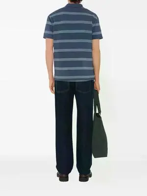 Burberry Striped Cotton Polo Shirt