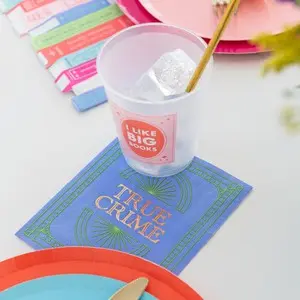 JOLLITY & CO Book Club Book Cover Cocktail Napkins