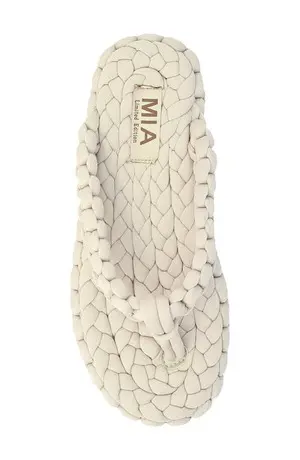 Mia Monako Woven Flip Flop - Sand