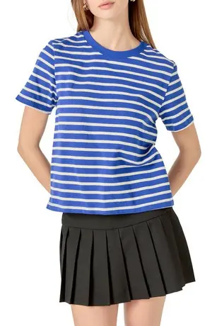 English Factory Striped Cotton T-shirt