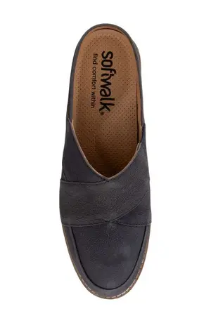 Softwalk Wessex Mule - Navy Nubuck