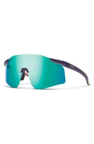 SMITH Optics Defy 135mm Chromapop™ Polarized Shield Sunglasses - Matte Purple / Cinder / Hi Viz