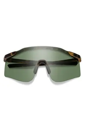 SMITH Smith Optics Defy 135mm ChromaPop™ Polarized Shield Sunglasses Matte Tortoise / Gray Green