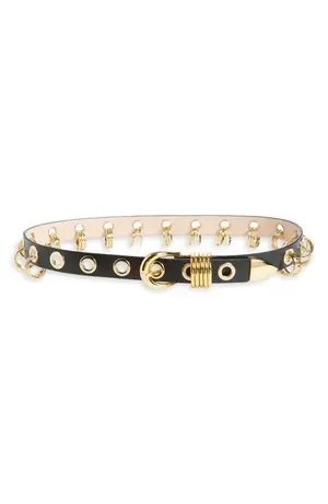 DEHANCHE Revenge Leather Belt - Black/ Gold