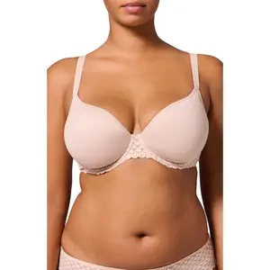 Simone Perele Subtile 3d Underwire Plunge Bra - Peau Rose