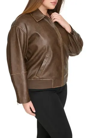 LEVI'S Faux Leather Jacket - Saddle