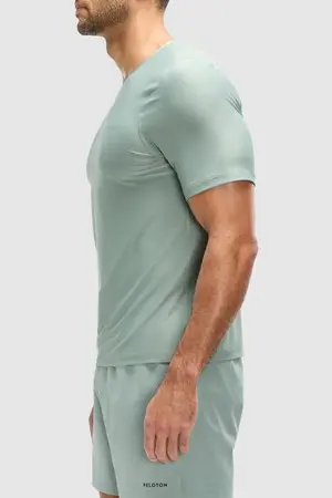 PELOTON Performance Short Sleeve Top - Chinois Green