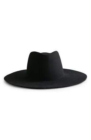 Gigi Pip Dakota Wide Brim Felt Hat - Black
