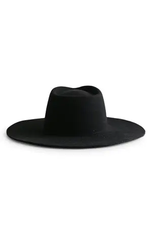 Gigi Pip Dakota Wide Brim Felt Hat - Black