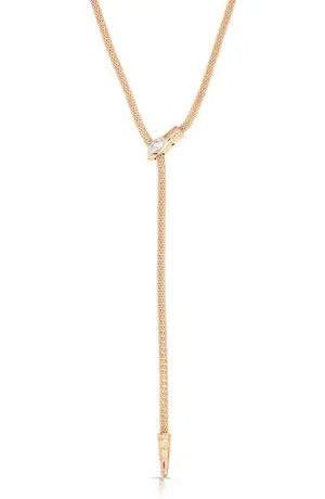 Ettika Serpentina Lariat Necklace - Gold
