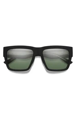 SMITH Lineup 58mm Chromapop™ Sunglasses - Matte Black / Gray Green